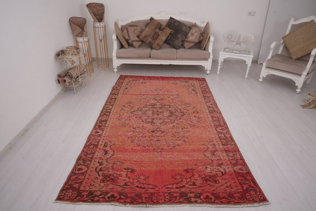 Teppich 100x300, Gedämpfter Oushak Teppich, Türkischer Teppich 150x300 ...