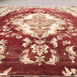 8x10 Vintage Rug, Handmade Area Rug, Soft Wool Kars Rug, Turkish Rug ...