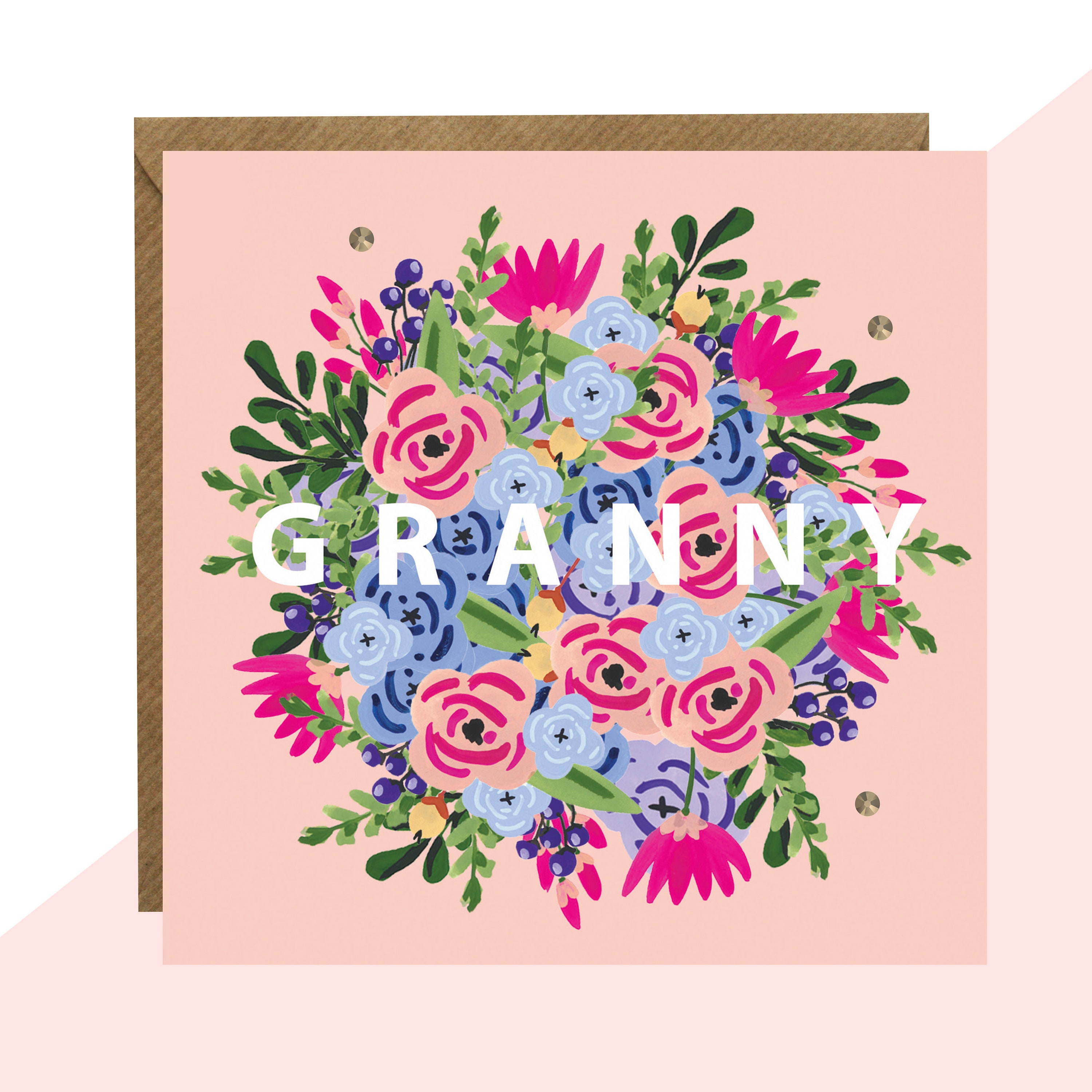 Card for Granny - Granny Birthday Card - Granny Floral Card - Mothers ...