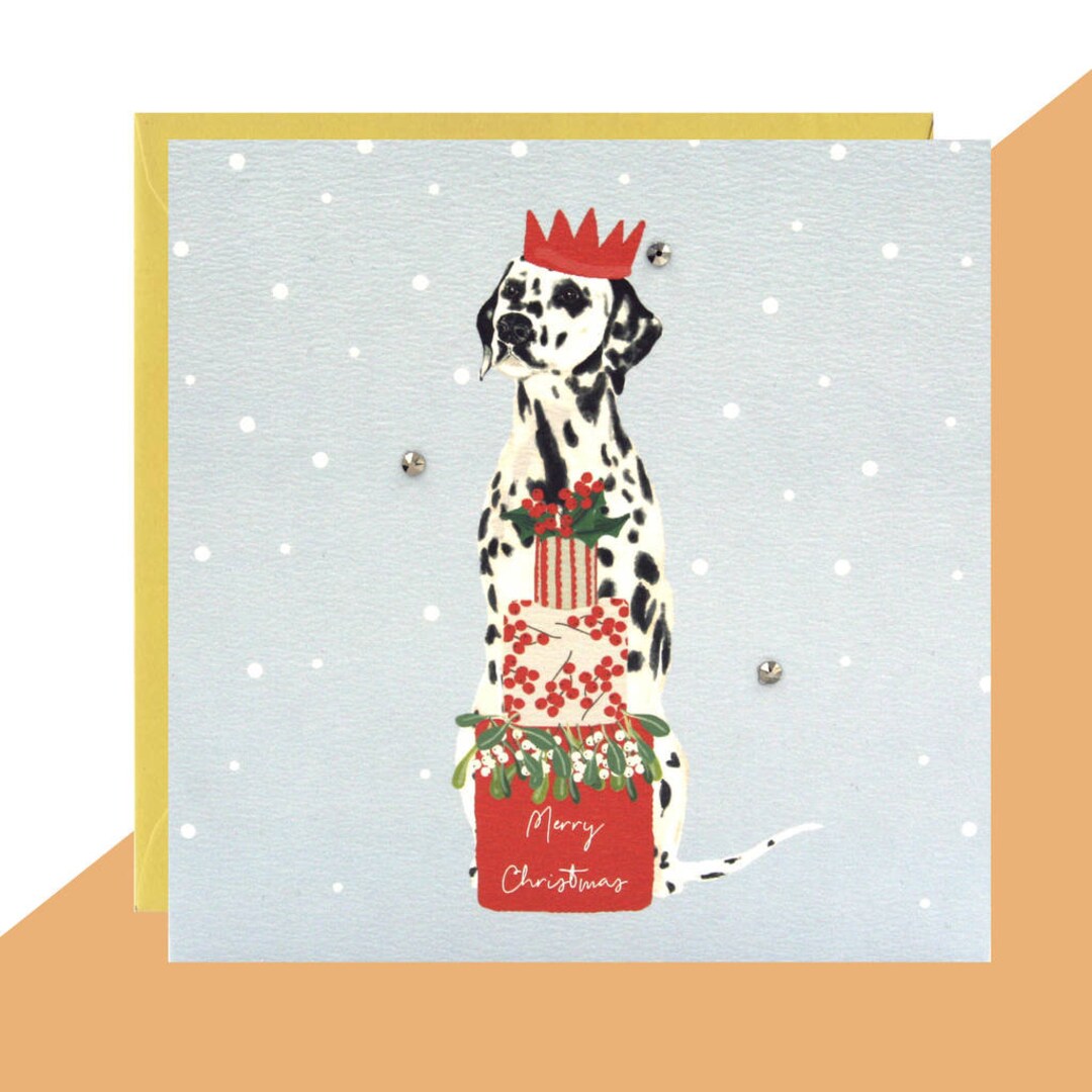 Lottie Simpson 'dalmation' Christmas Card Pack of 5 - Etsy
