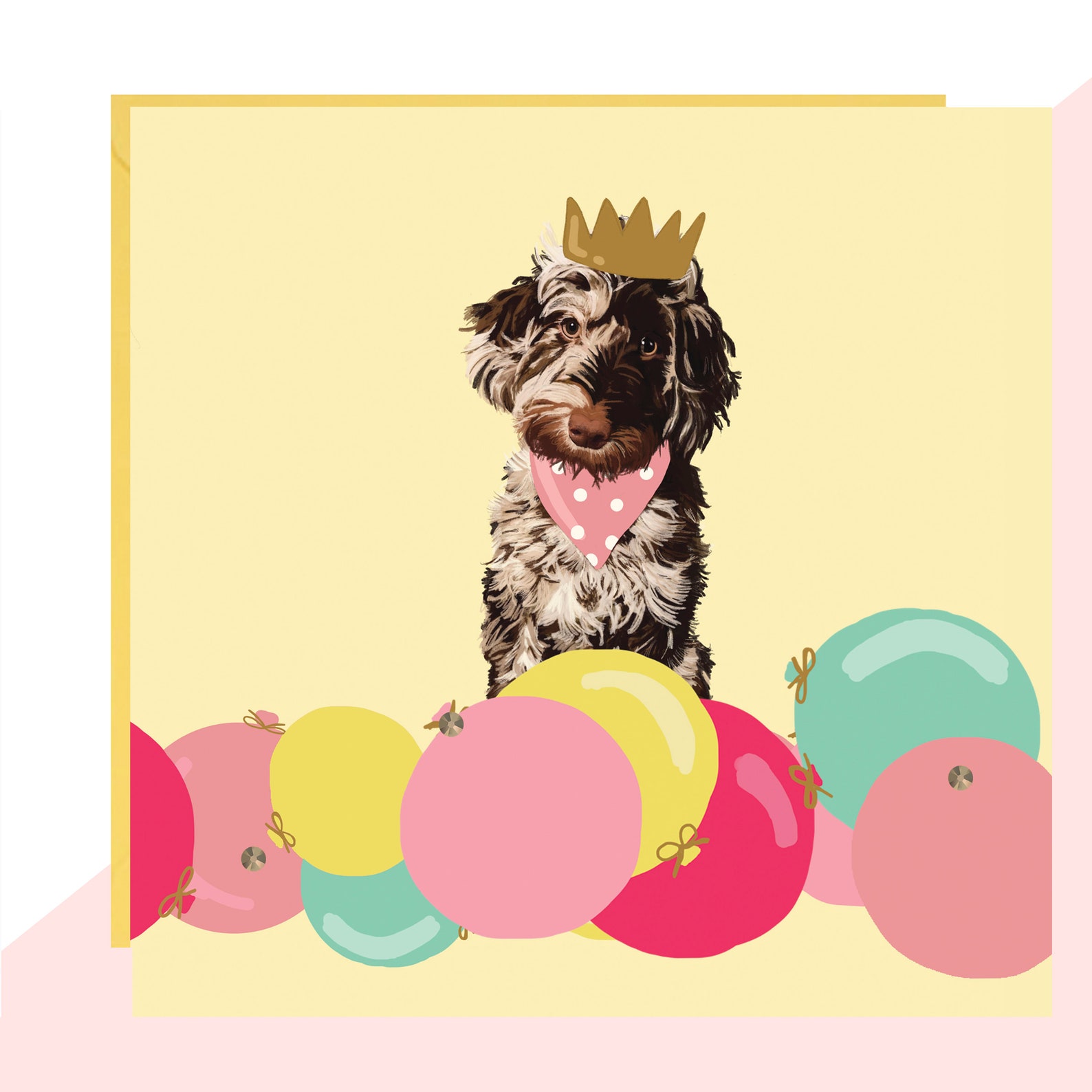 Cockapoo Birthday Card - Finished With Hand Crafted Crystals - Etsy UK