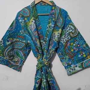 Kantha Work Indian Handmade Kimono Robes Japanese Kimono Bridesman ...