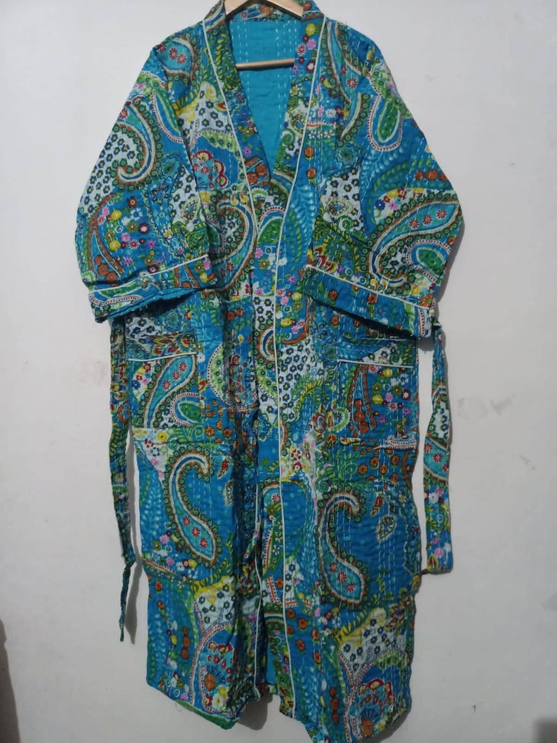 Kantha Work Indian Handmade Kimono Robes Japanese Kimono | Etsy
