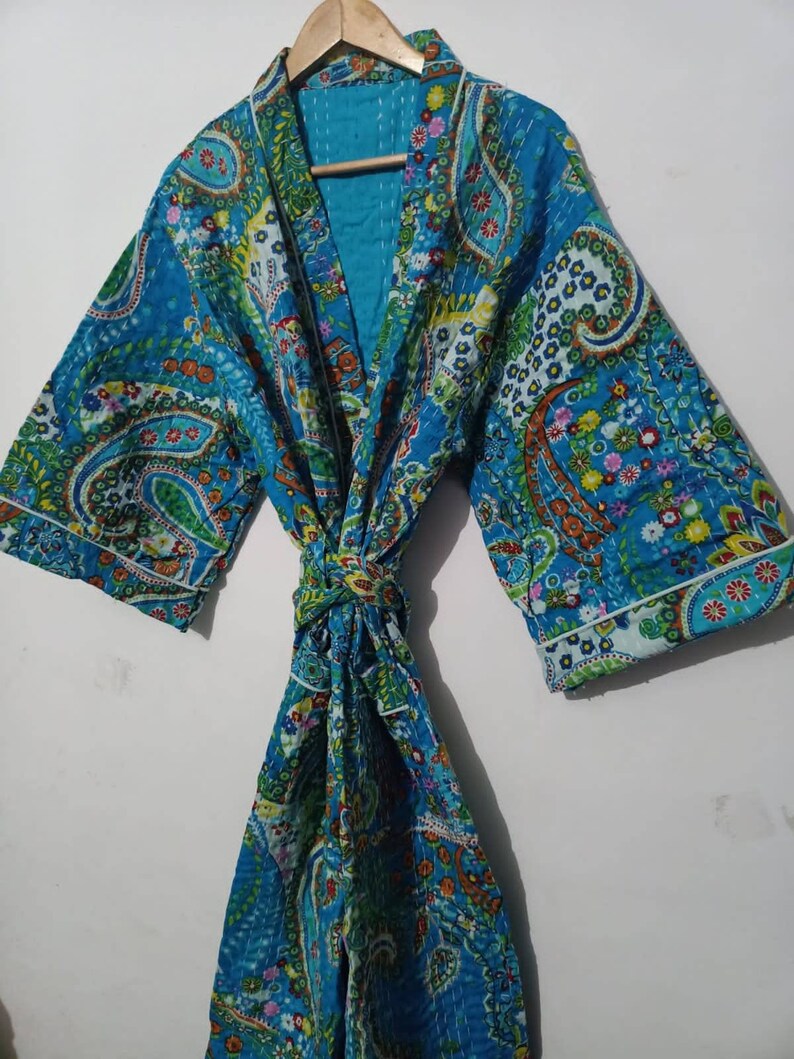 Kantha Work Indian Handmade Kimono Robes Japanese Kimono | Etsy