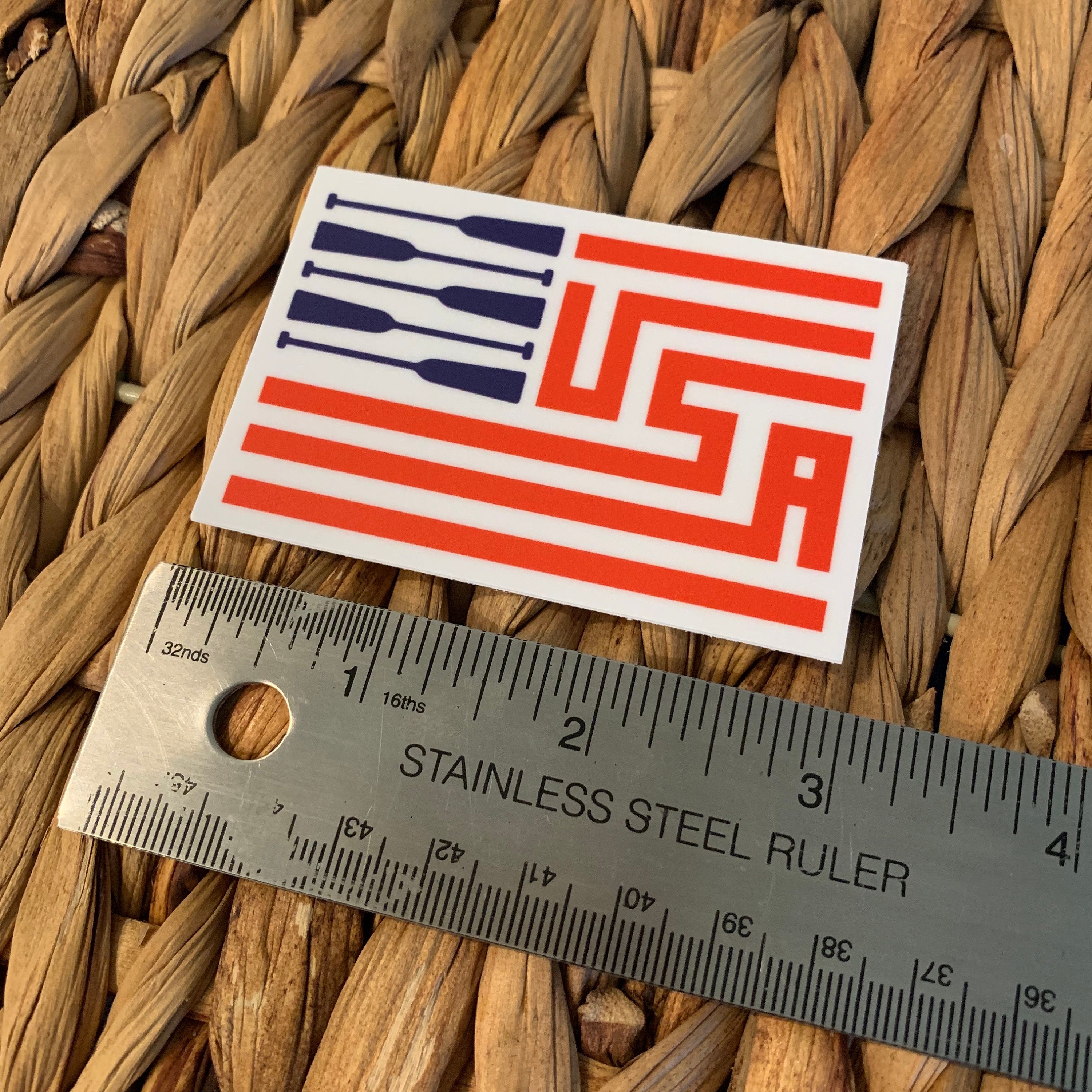 USA PADDLE FLAG Sticker - Etsy