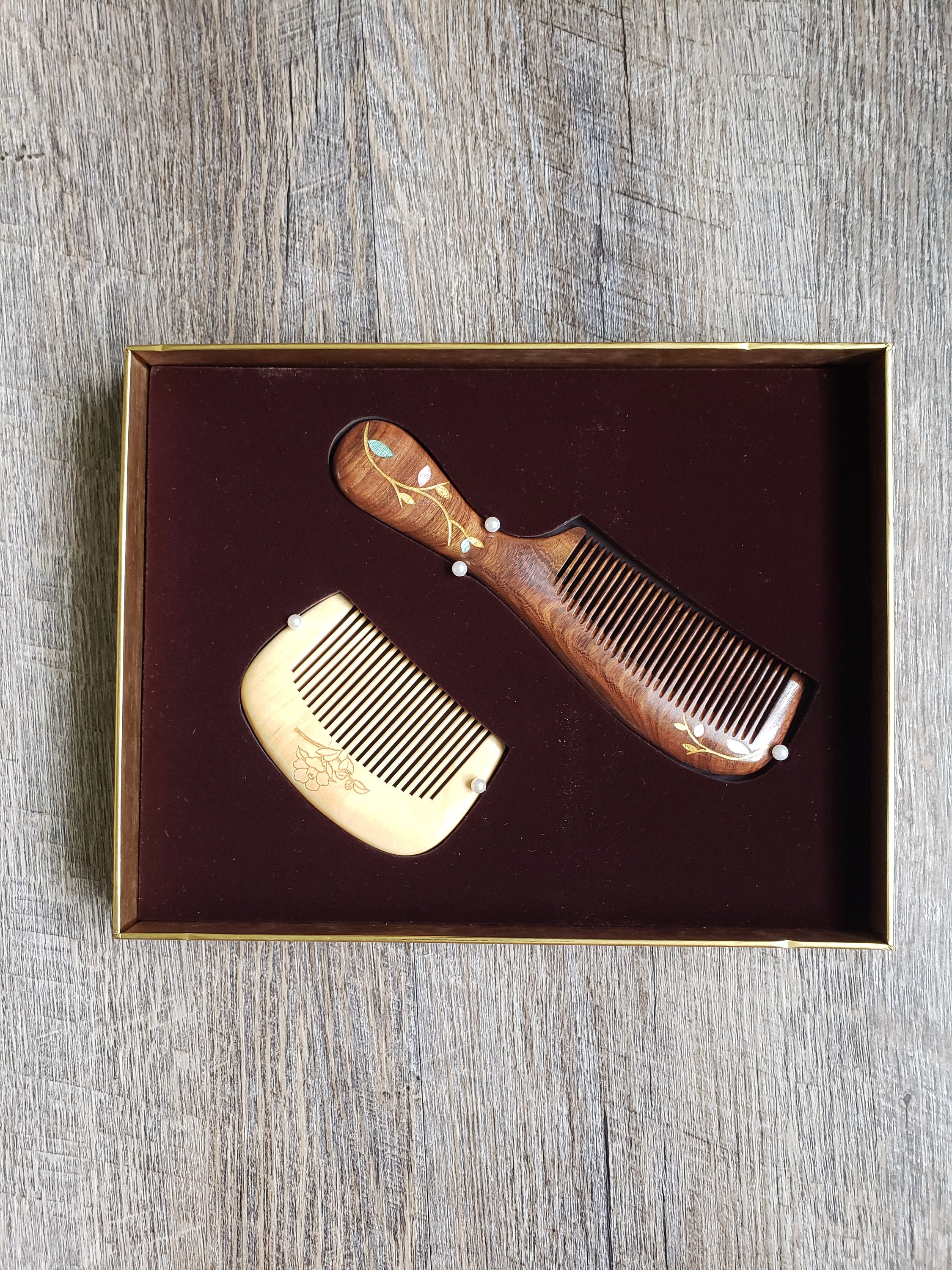 Hand Painted Chuanyue Comb Set - Etsy