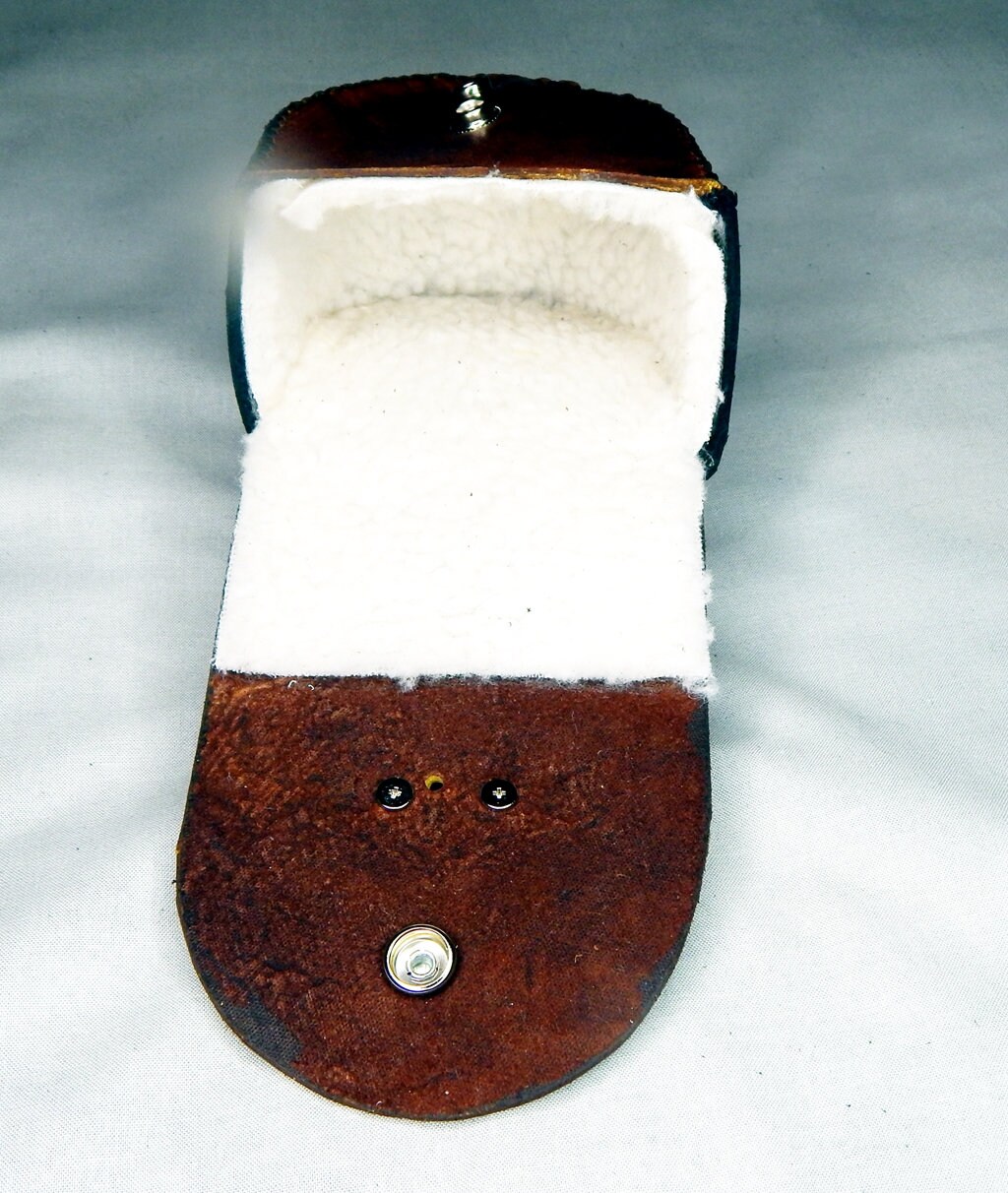 Leather Fly Reel Case