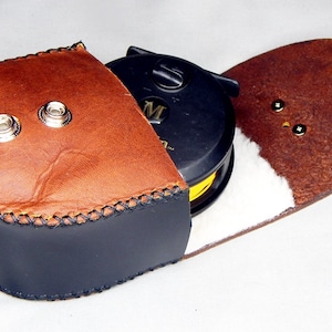 Leather Fly Reel Case - Etsy