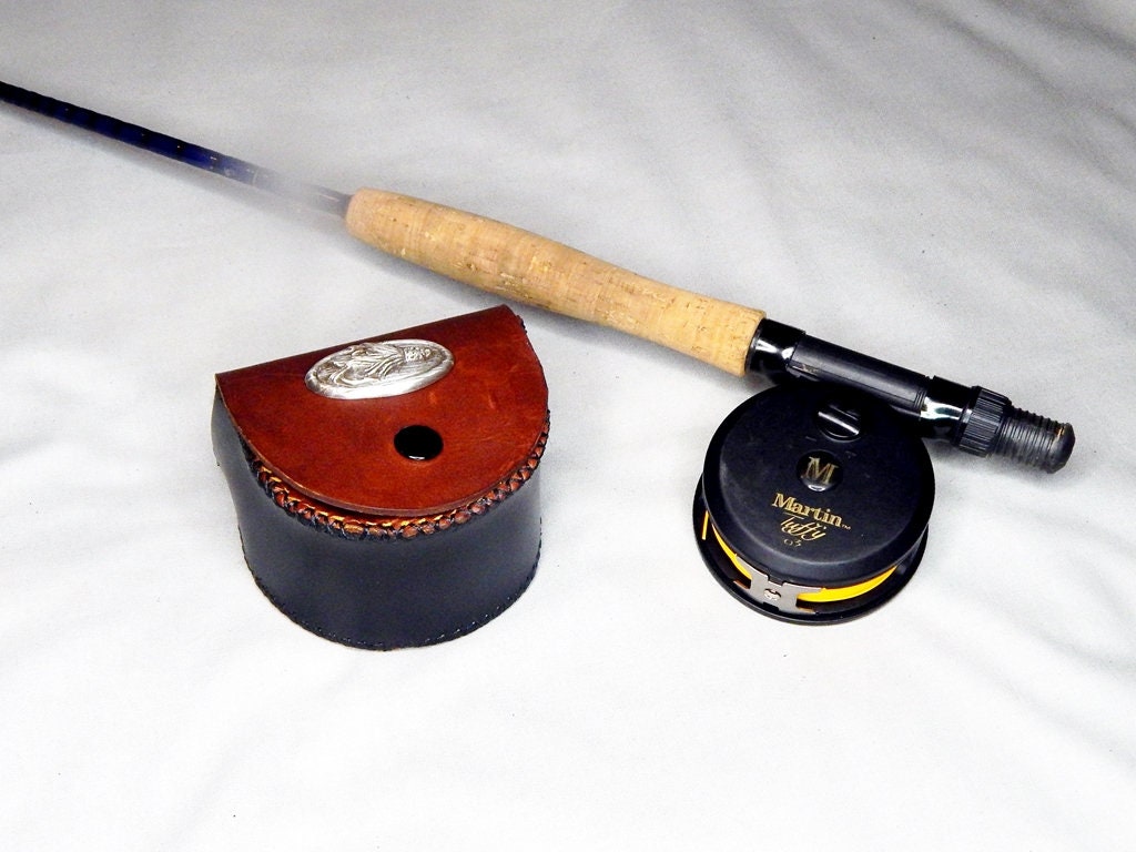 Leather Fly Reel Case