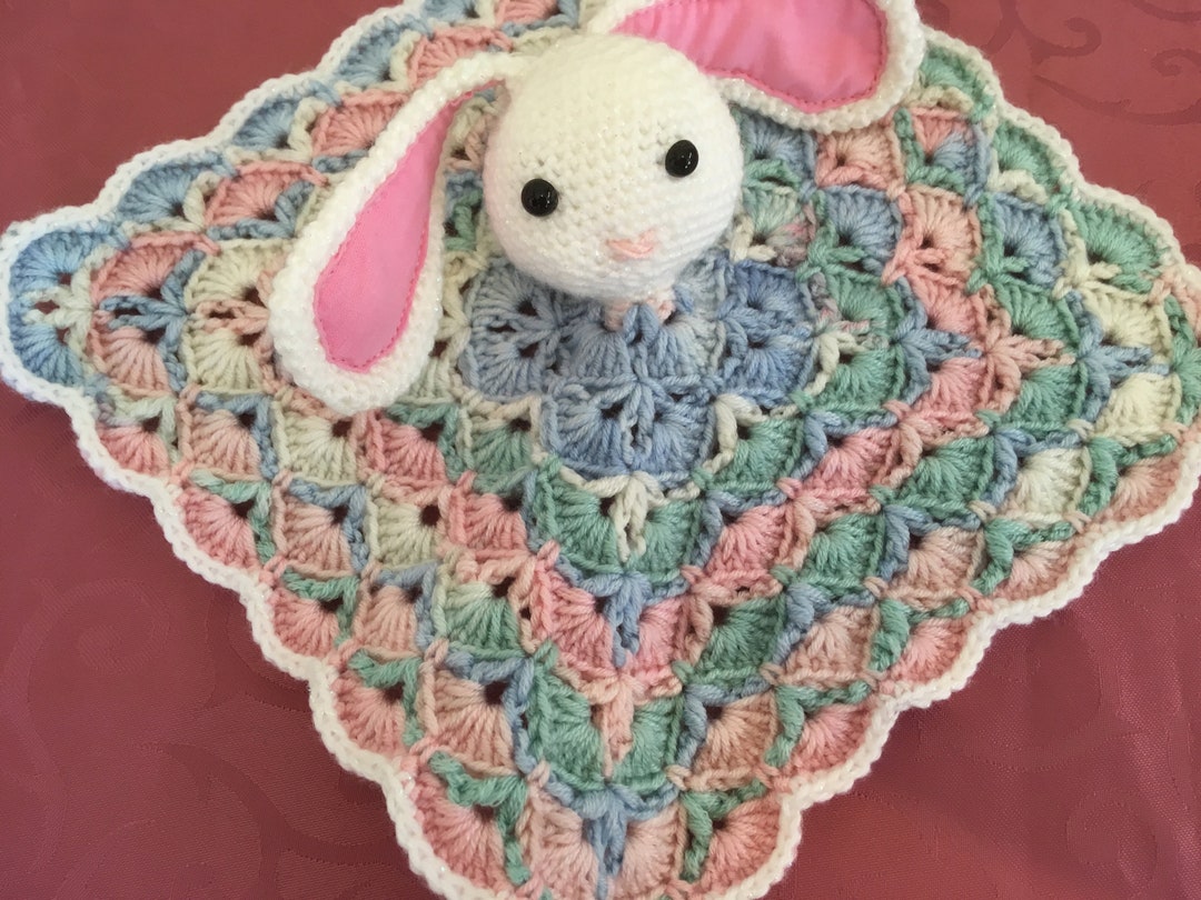 How to Crochet a Bunny Comforter Blanket Written Pattern UK & US ...