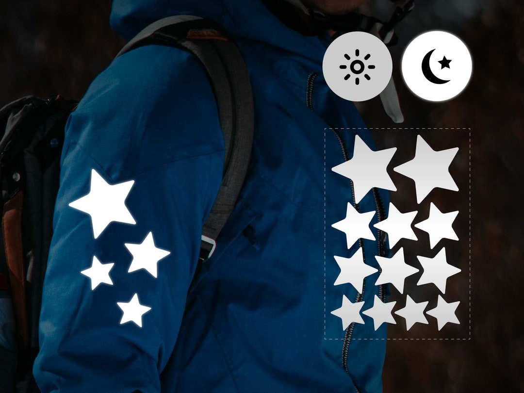 Reflector Stickers for Ironing on Clothes Stars, 12 Pieces - Etsy