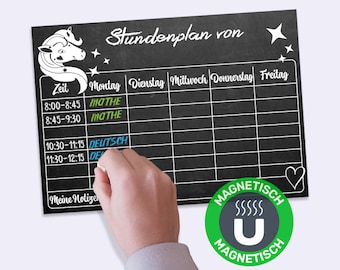 Magnetic Timetable - Etsy