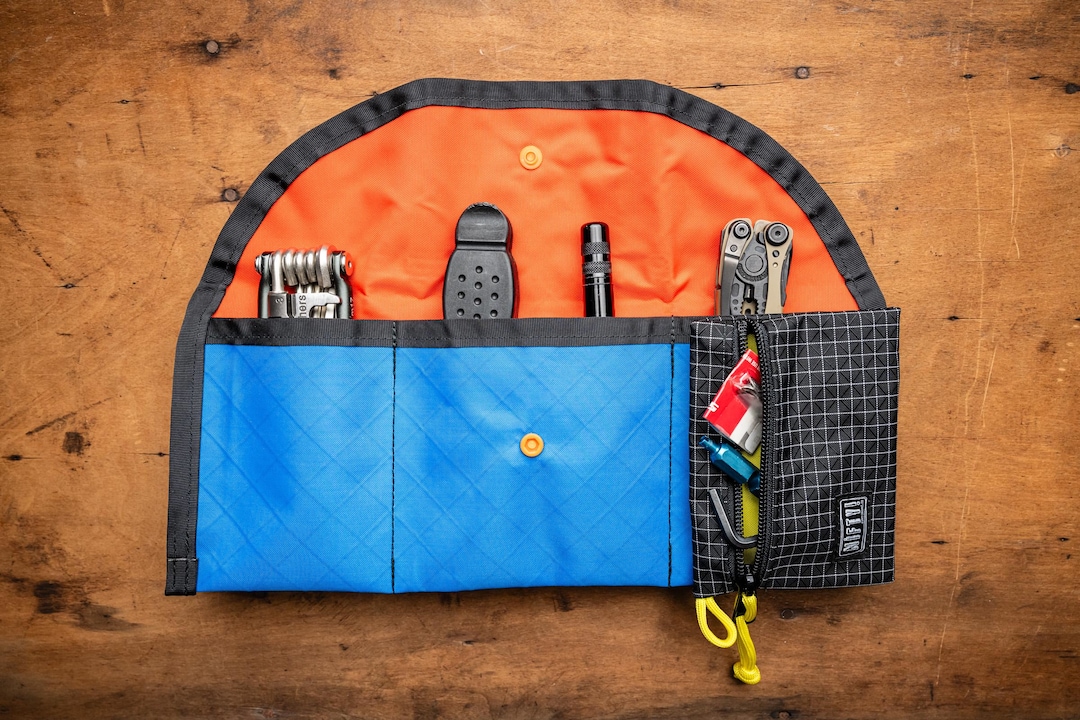 Bike Tool Roll / Saddle Bag W/ Detachable Trail Wallet / Waterproof ...