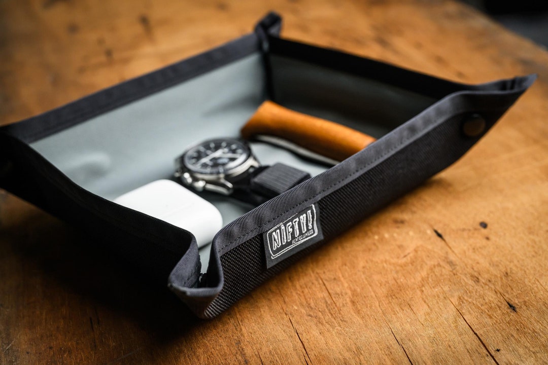 Travel Valet Tray / Ultralight / Waterproof Cordura / Collapsible Desk ...