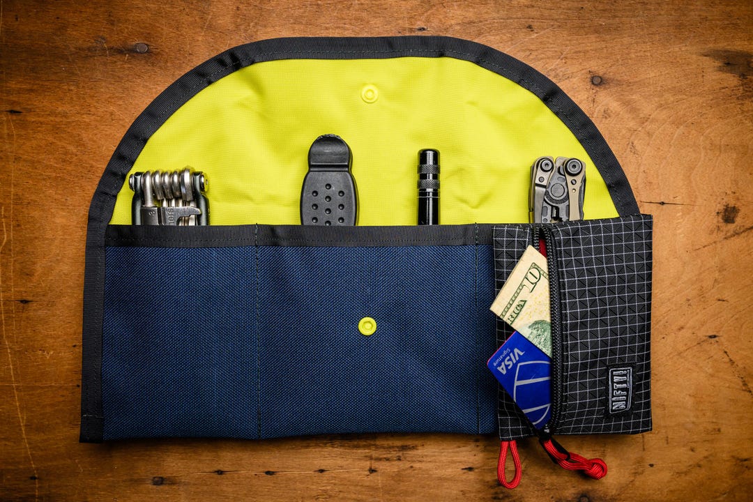 Bike Tool Roll / Saddle Bag With Detachable Trail Wallet / Waterproof ...