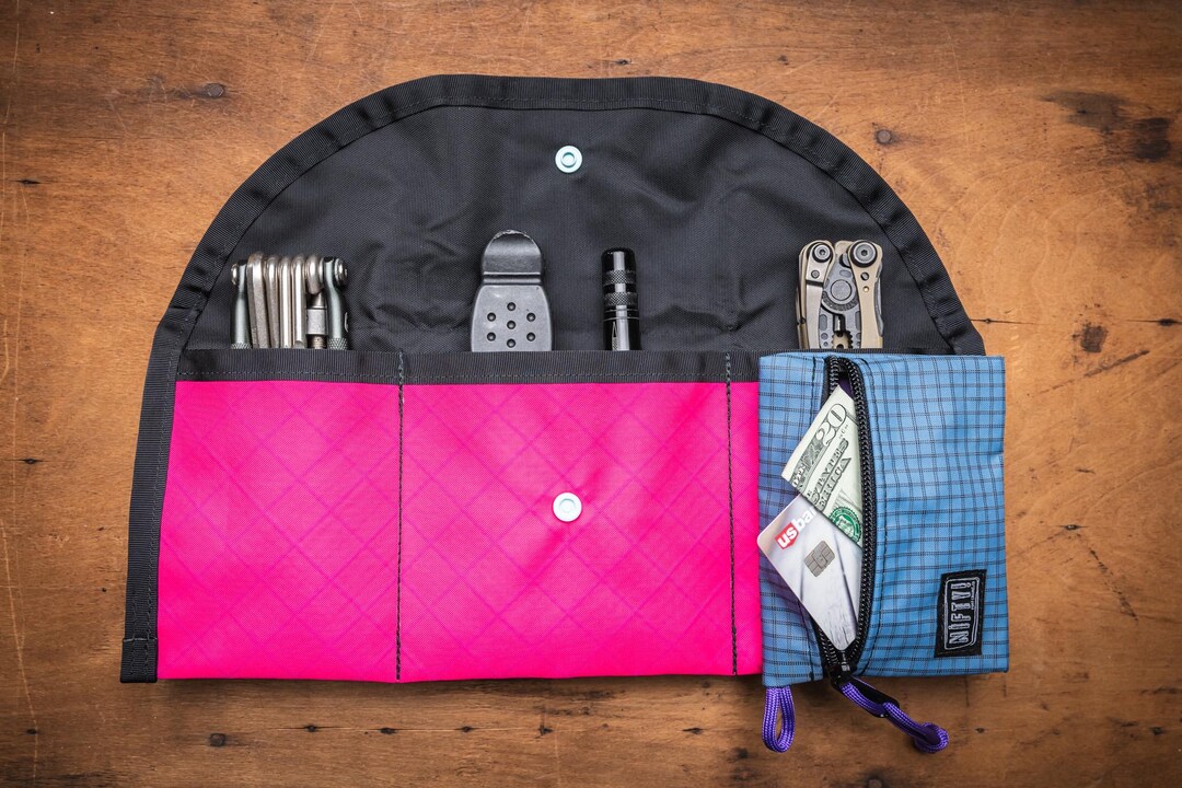 Bike Tool Roll / Saddle Bag With Detachable Trail Wallet / Waterproof ...