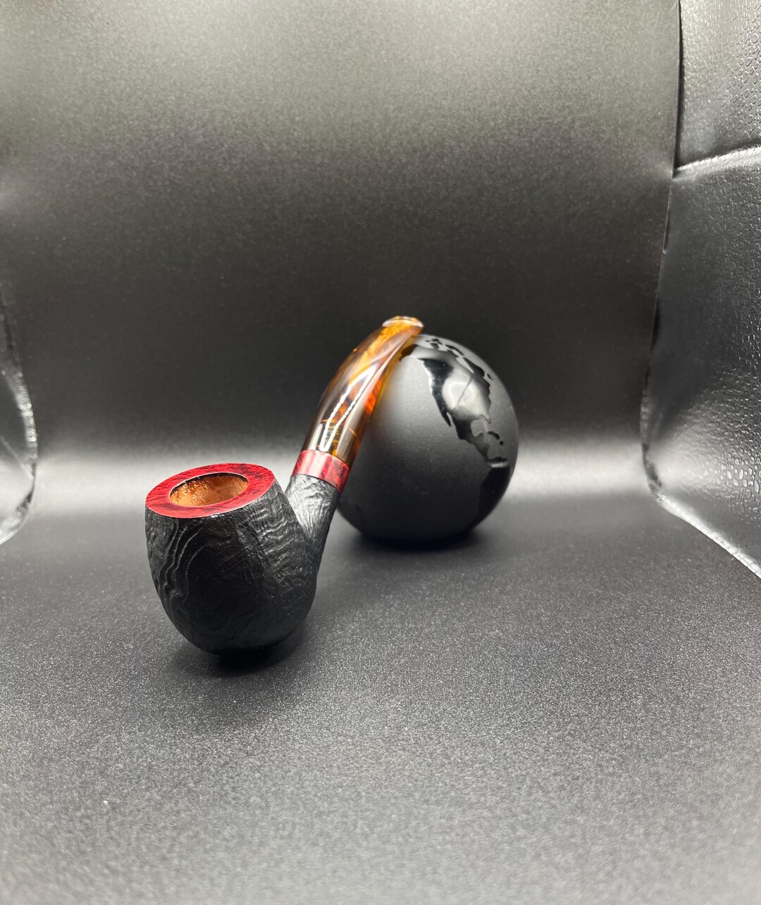 Briar Tobacco Pipe (sand Blasted Brandy) - Etsy