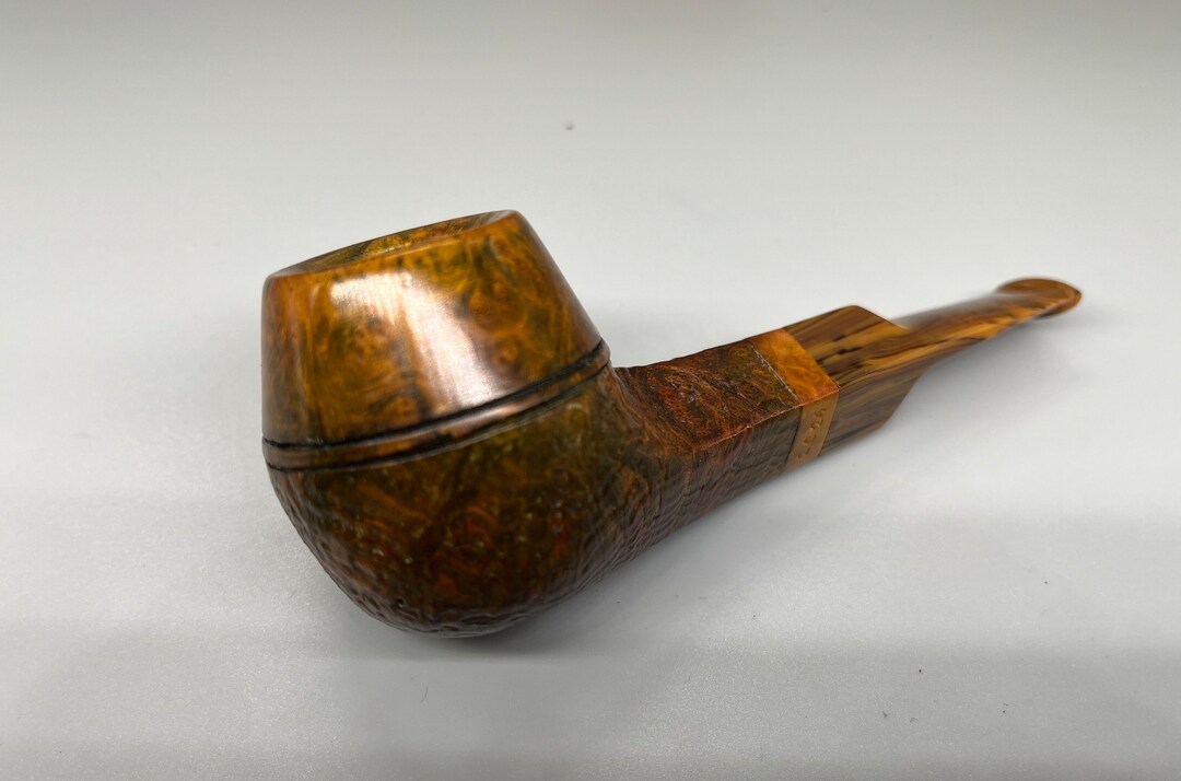 Briar Tobacco Pipe sand Blasted Bulldog - Etsy