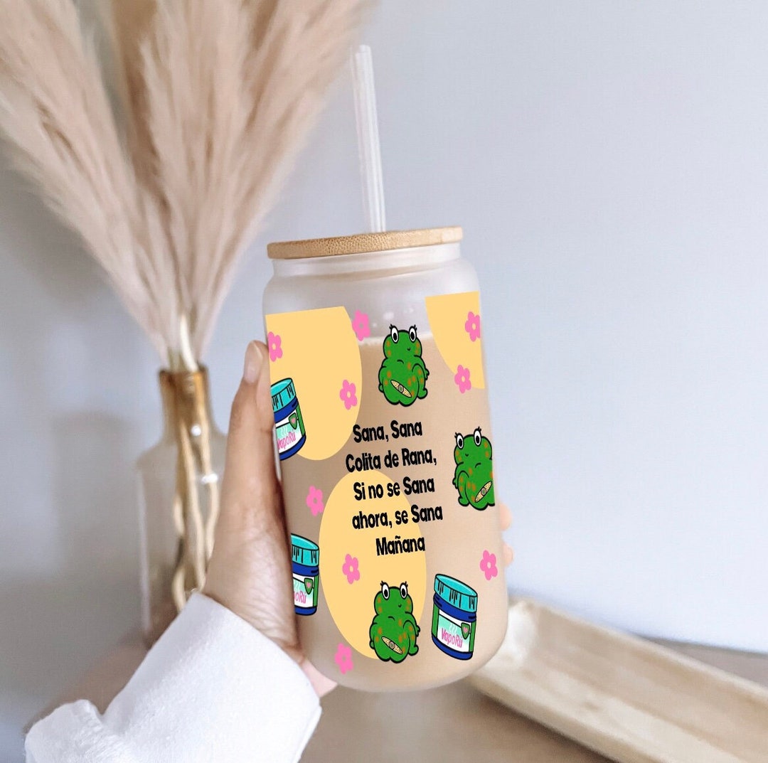 Sana Sana Colita De Rana Mug, Cute Mug, Coffee, Coffee Mug, Iced Coffee ...
