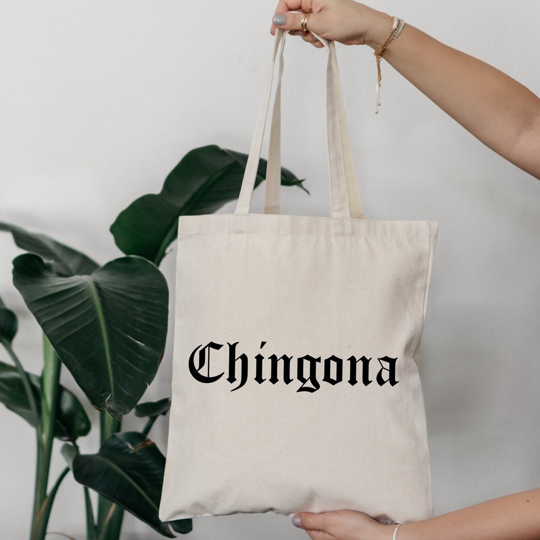 Chingona Cotton Canvas Tote Bag, chingona, tote chingona, tote lindo ...