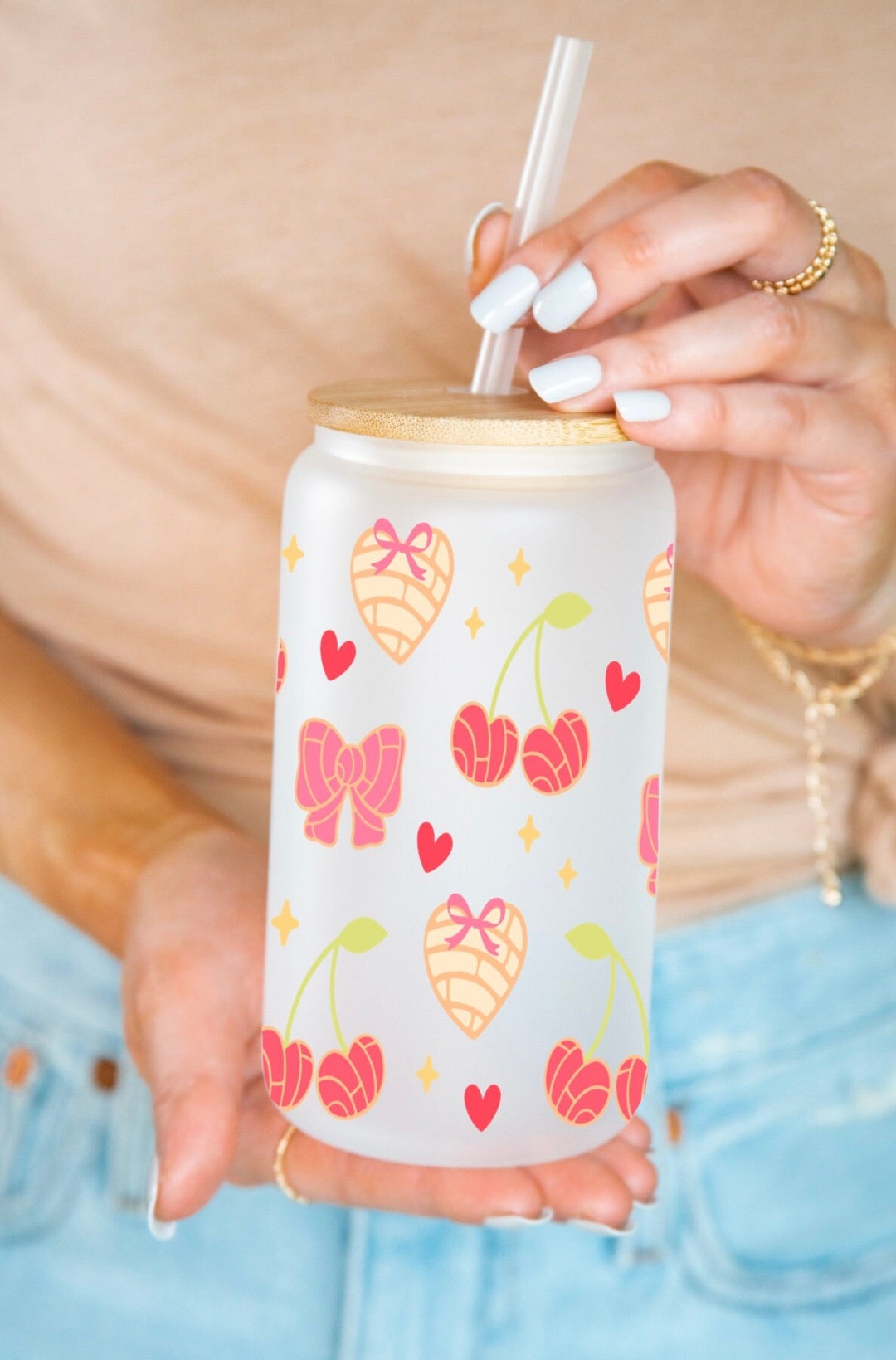 Concha Coquette Coffee Mug, Iced Coffee Mug, Concha Iced Coffee Mug ...