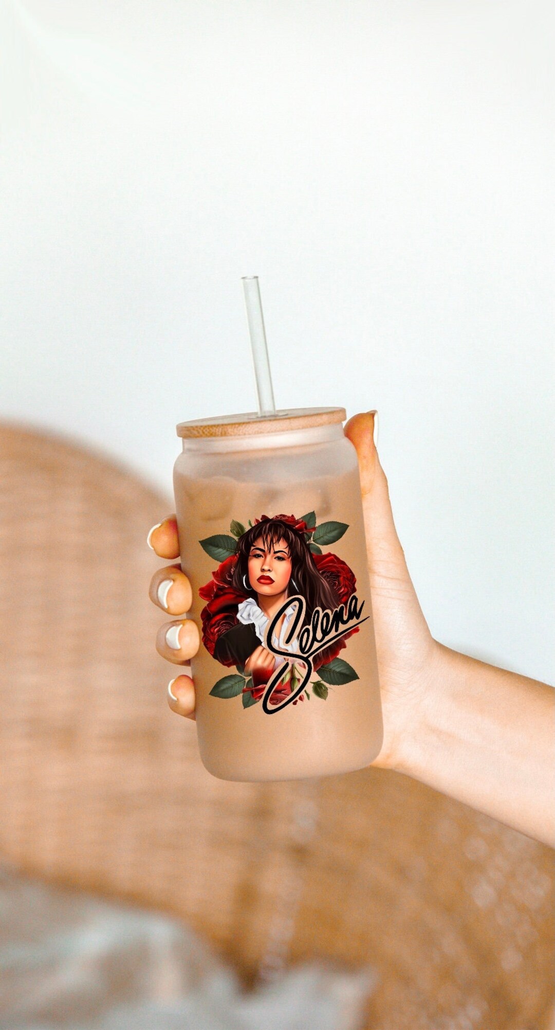 Selena Cup, Iced Coffee Mug, Sublimated Mug, Selena Mug, Selena ...