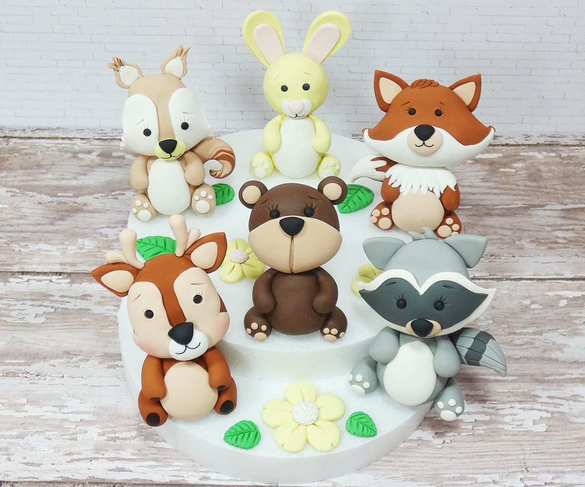 Forest Animals Cake Topper Woodland Cake Topper Woods Cake - Etsy