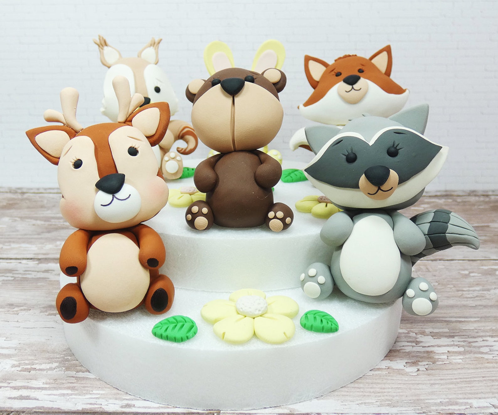 Forest Animals Cake Topper Woodland Cake Topper Woods Cake - Etsy