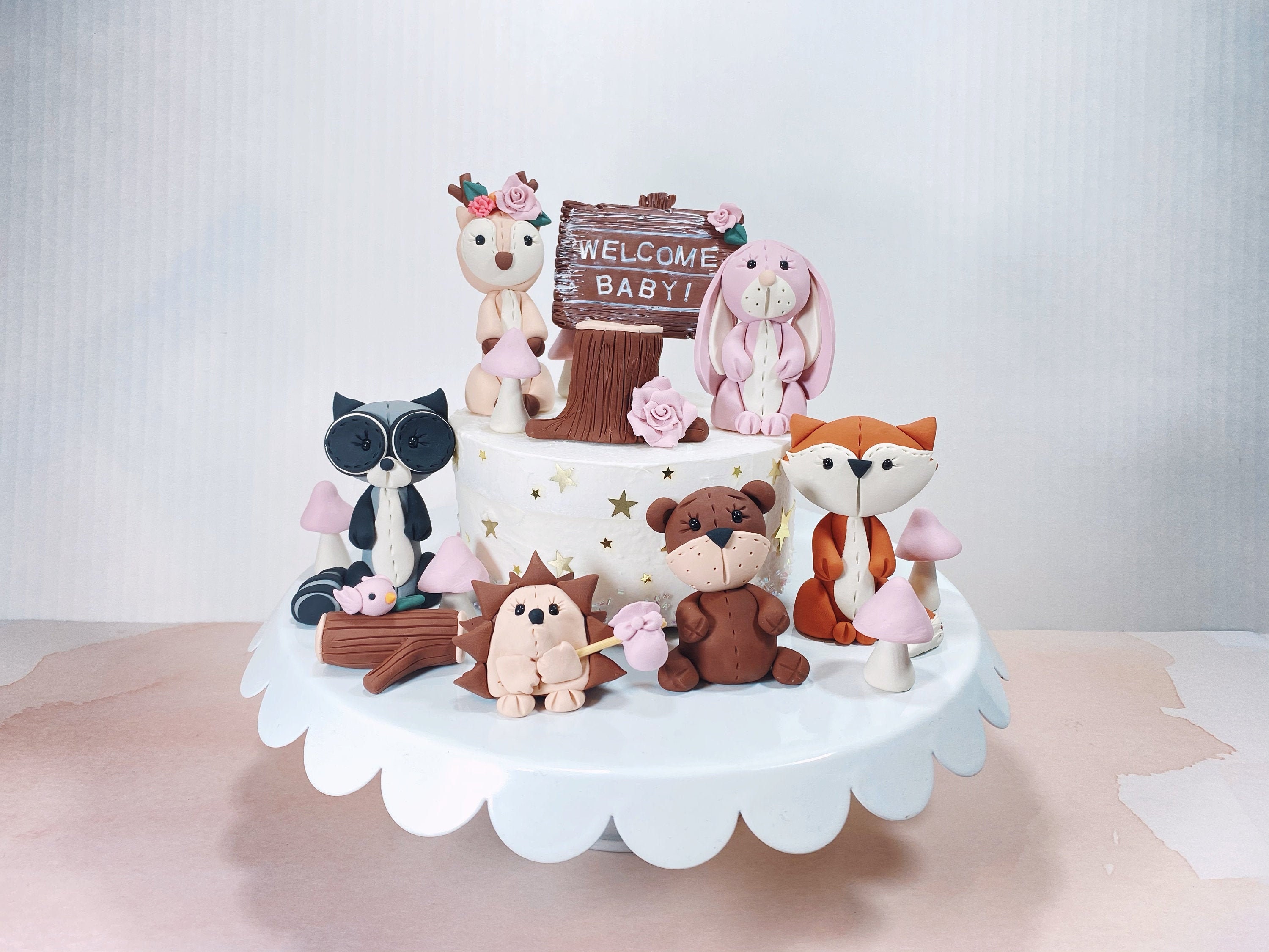 Forest Animals Cake Topper Woodland Cake Topper Woods Cake - Etsy