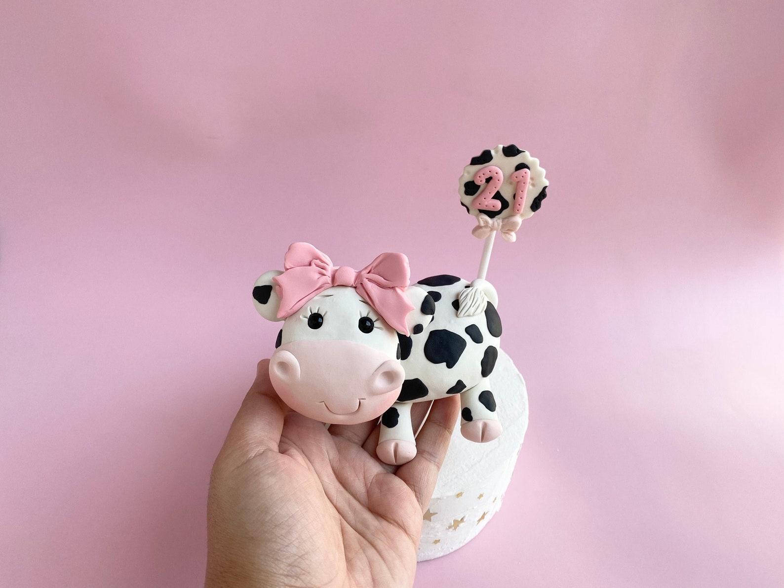 Cow Cake Topper Farm Cake Topper Farm Animals Cake Topper | Etsy