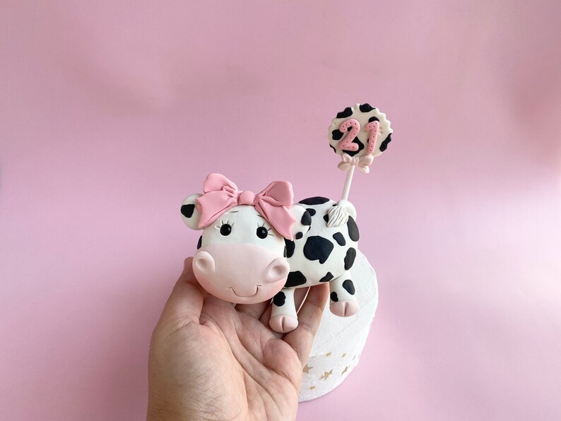 Cow Cake Topper Farm Cake Topper Farm Animals Cake Topper | Etsy