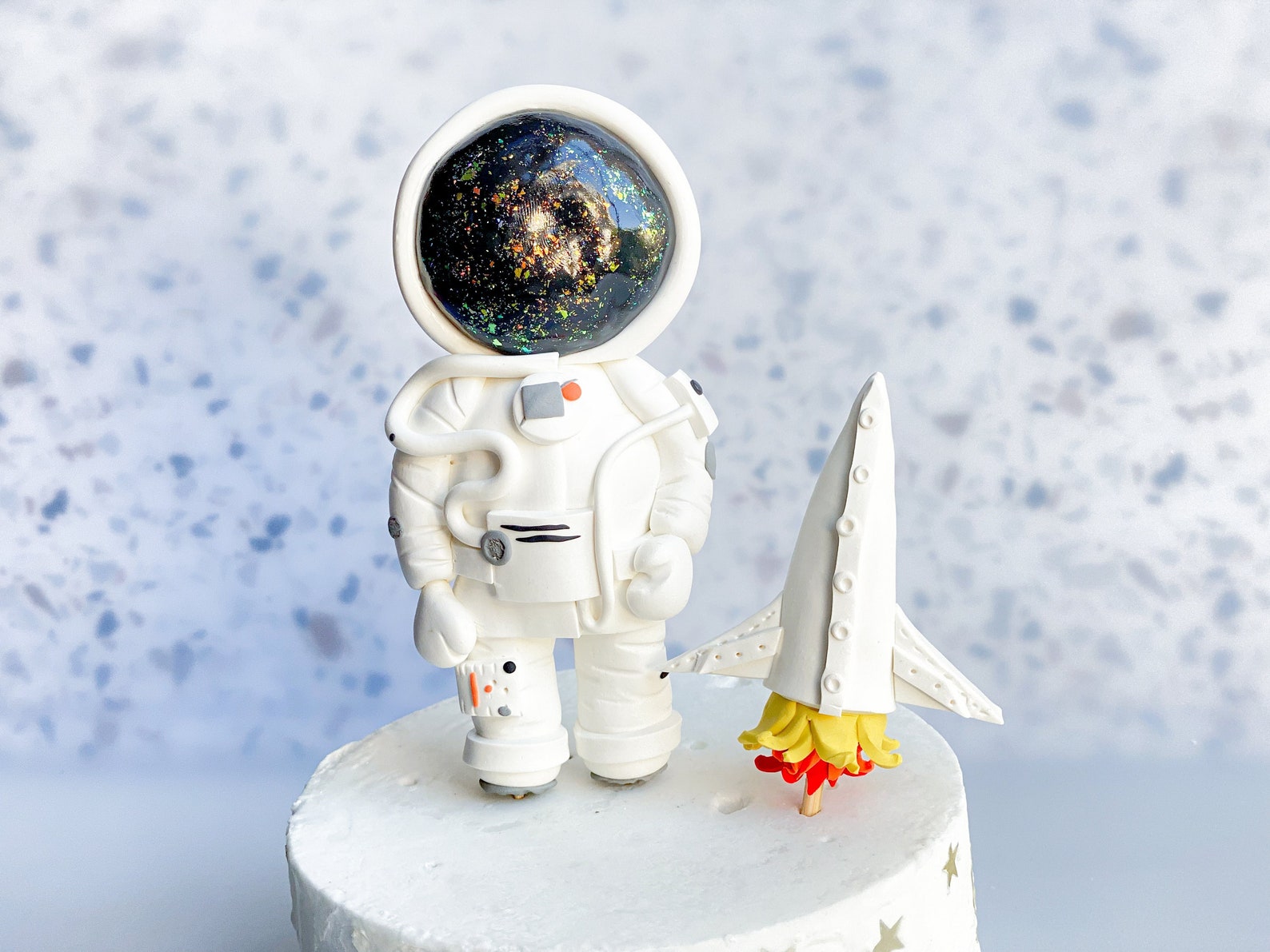 Astronaut Cake Topper Space Cake Topper Space Explorer Cake - Etsy