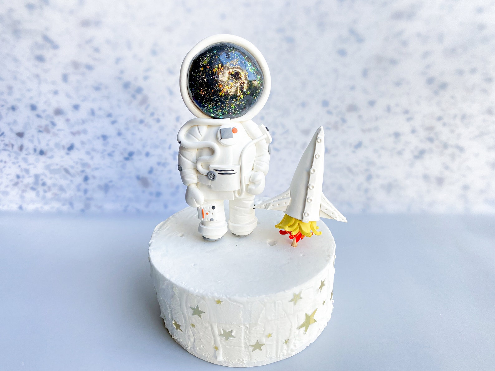 Astronaut Cake Topper Space Cake Topper Space Explorer Cake - Etsy