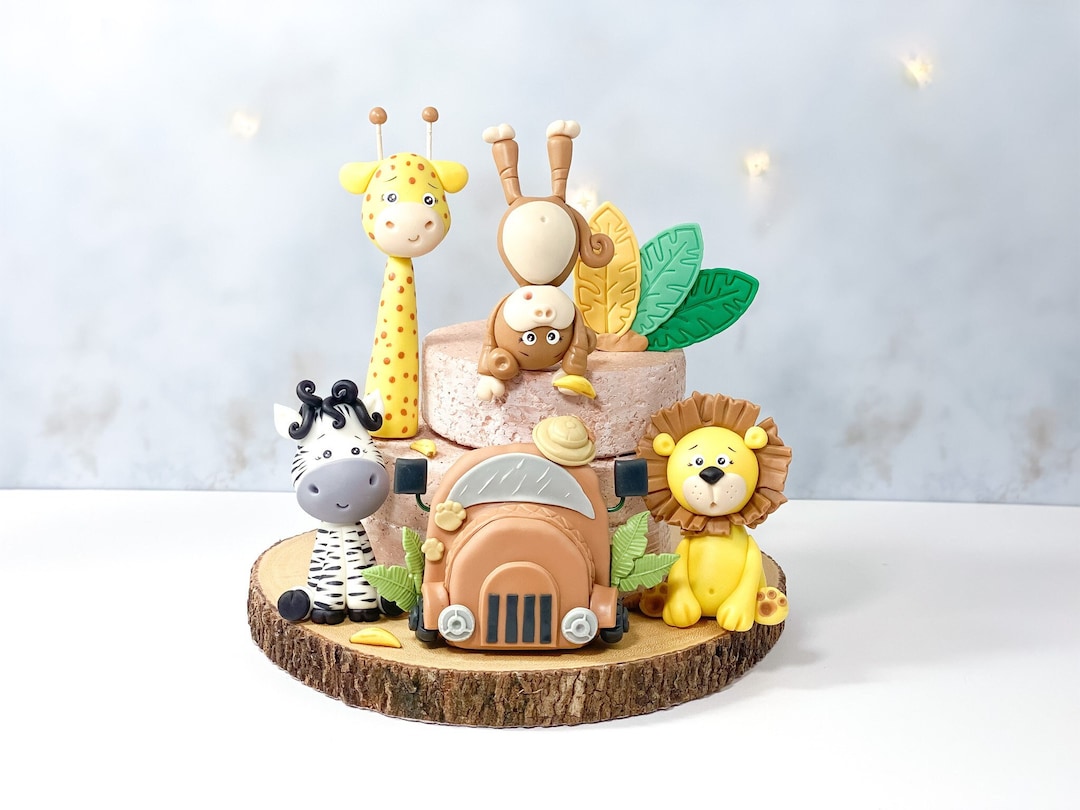 Safari Cake Topper, Safari Animals Cake Topper, Wild Animals Cake ...