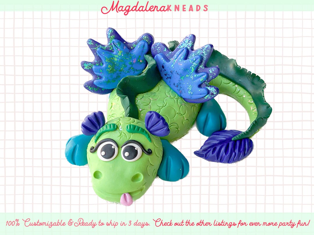 Dragon Cake Topper, Baby Dragon Cake Topper, Keepsake, Custom Dragon ...
