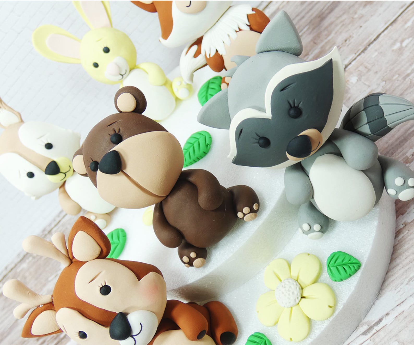 Forest Animals Cake Topper Woodland Cake Topper Woods Cake - Etsy