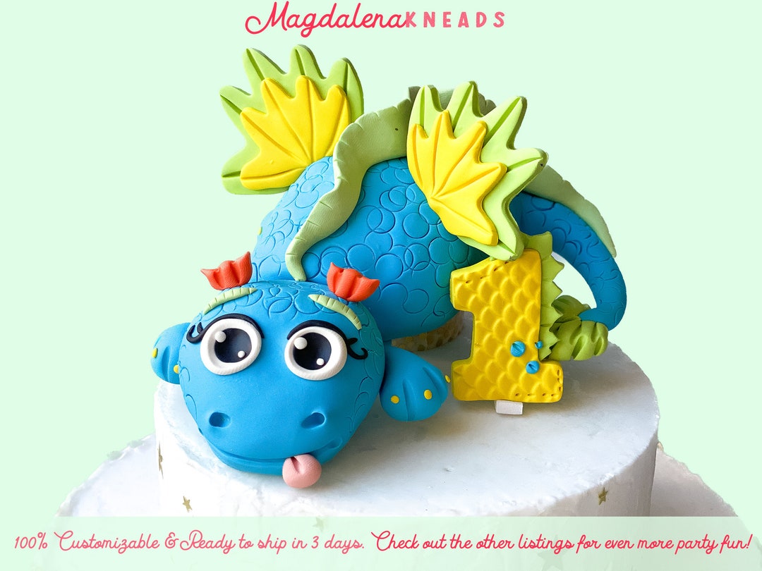 Dragon Cake Topper, Dragon Eggs Cake Topper, Keepsake, Custom Dragon ...