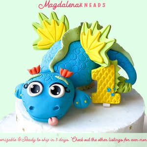 Dragon Cake Topper, Dragon Eggs Cake Topper, Keepsake, Custom Dragon ...