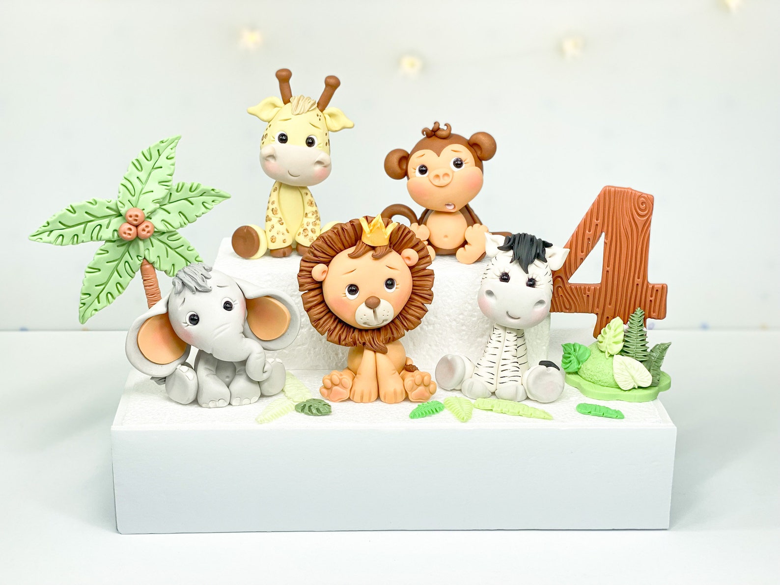 Safari Cake Topper, Safari Animals Cake Topper, Wild Animals Cake ...