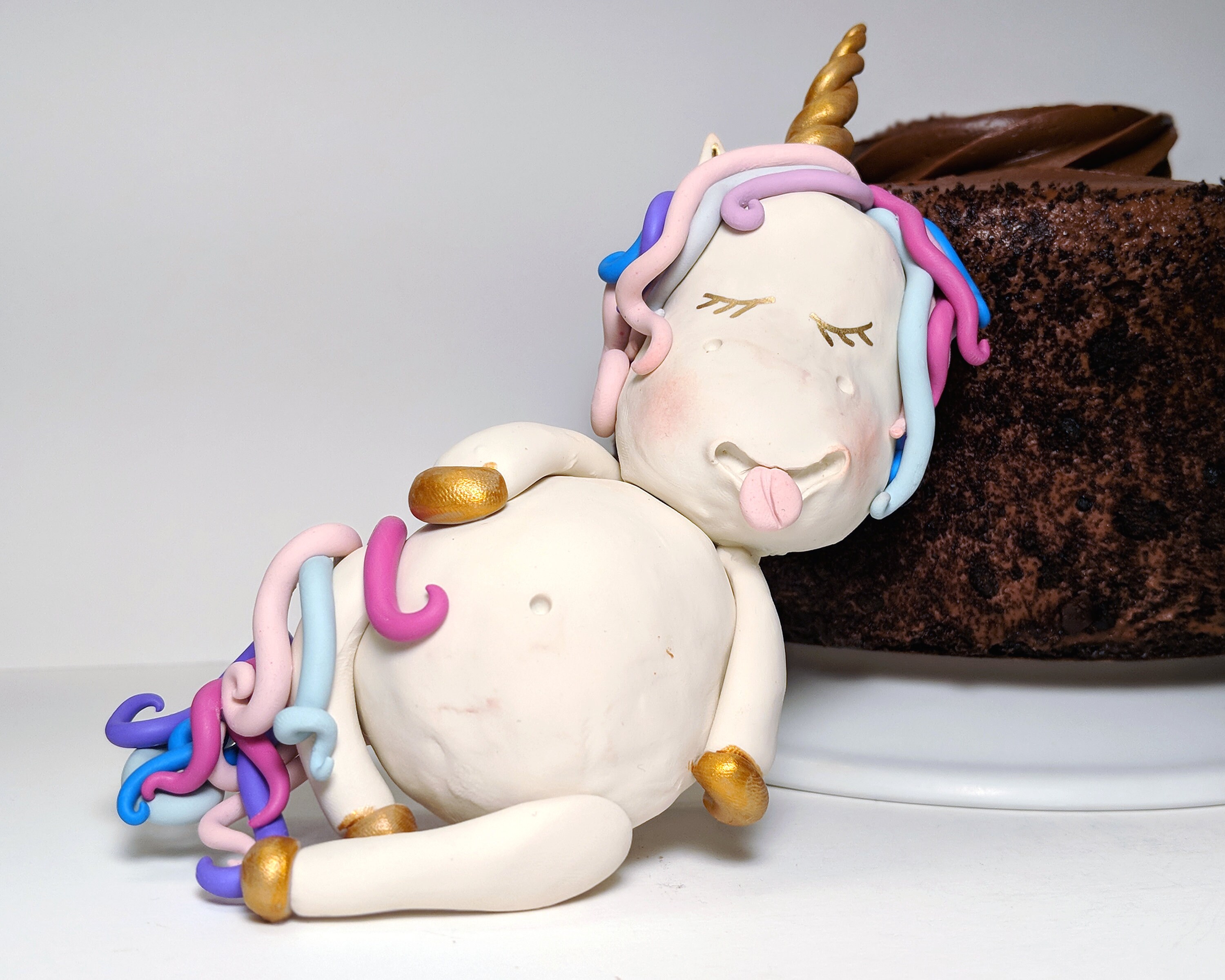 Fat Unicorn Cake Topper Unicorn Cake Topper Chubby Unicorn - Etsy Australia