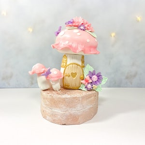 Fairy House Cake Topper, Cottagecore Cake Topper, Mushroom House Cake ...