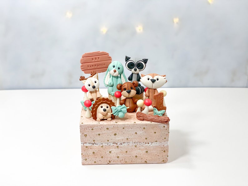 Forest Animals Cake Topper Woodland Cake Topper Woods Cake - Etsy