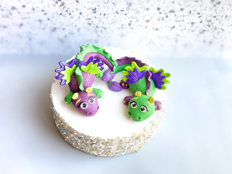 Dragon Cake Topper Baby Dragon Cake Topper Keepsake Custom - Etsy