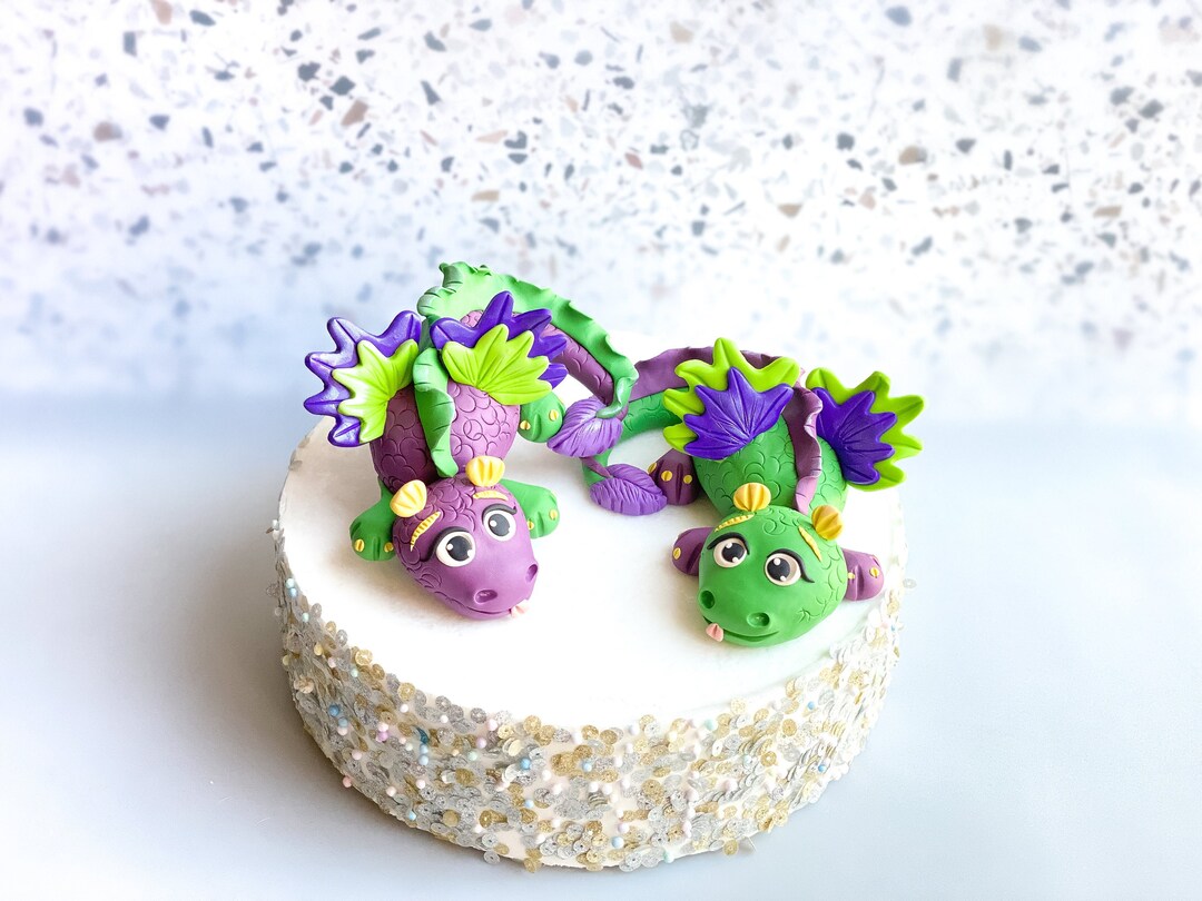 Dragon Cake Topper, Baby Dragon Cake Topper, Keepsake, Custom Dragon ...