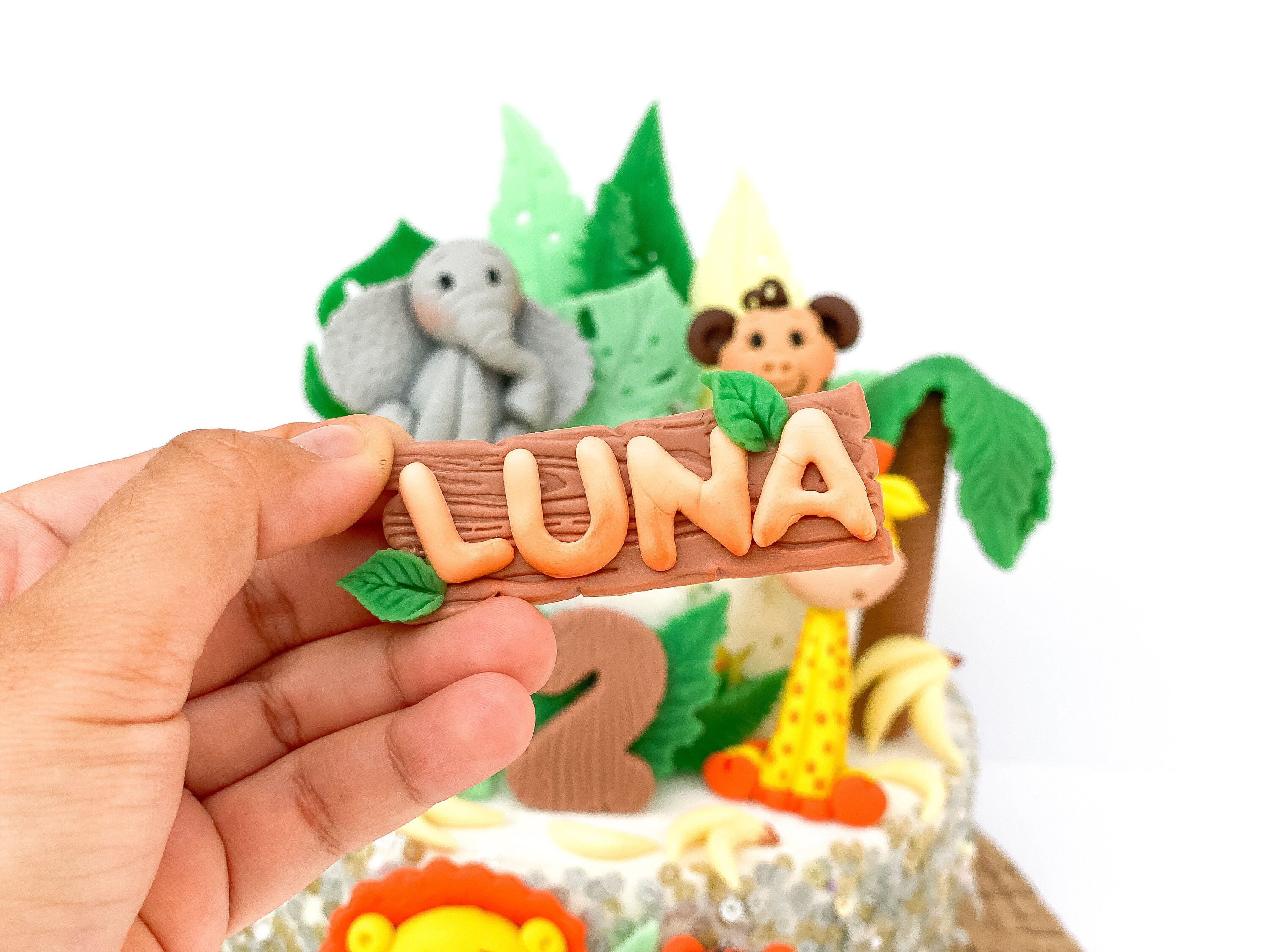 Jungle Cake Topper Safari Cake Topper Safari Animals Cake - Etsy