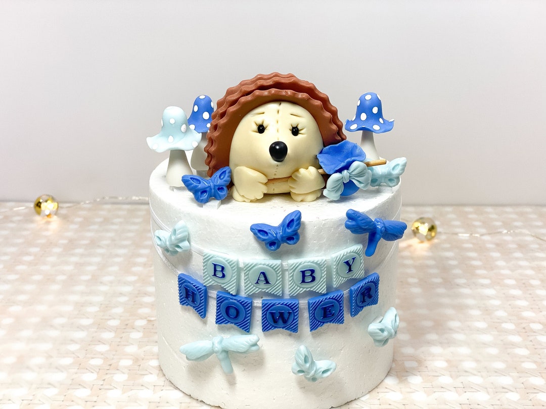 Hedgehog Cake Topper, Porcupine Cake Topper, Woodland Cake Topper ...