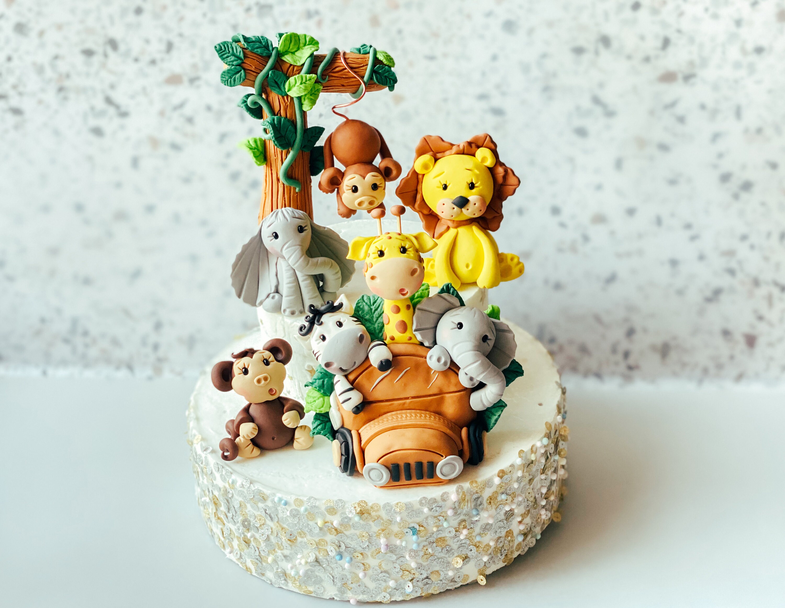Safari Cake Topper Safari Animals Cake Topper Wild Animals - Etsy