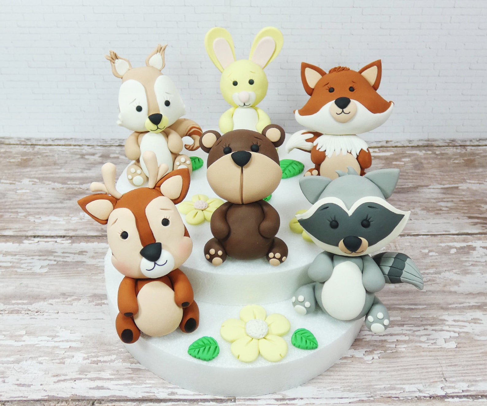 Forest Animals Cake Topper Woodland Cake Topper Woods Cake - Etsy