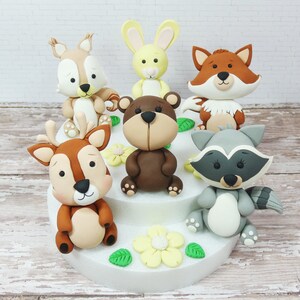 Forest Animals Cake Topper Woodland Cake Topper Woods Cake - Etsy