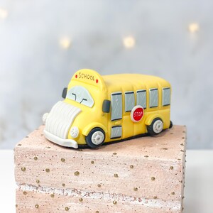School Bus Cake Topper, School Bus Cake, Traffic Cone Cake Topper, Bus ...